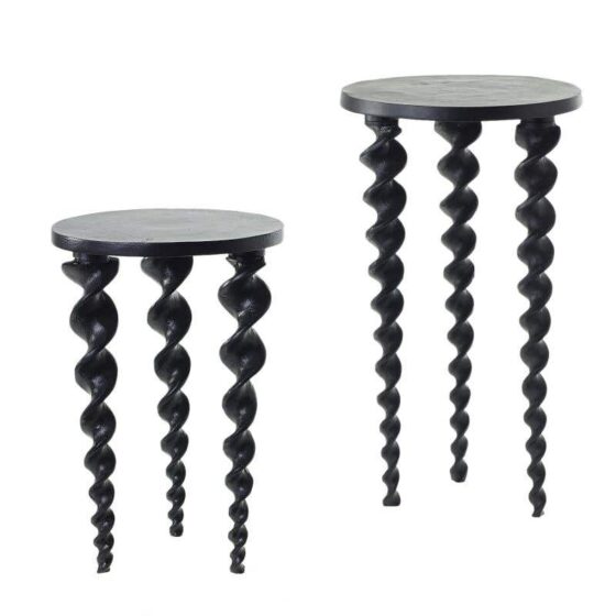Helix Stand Corkscrew Side Table | The Gilded Thistle