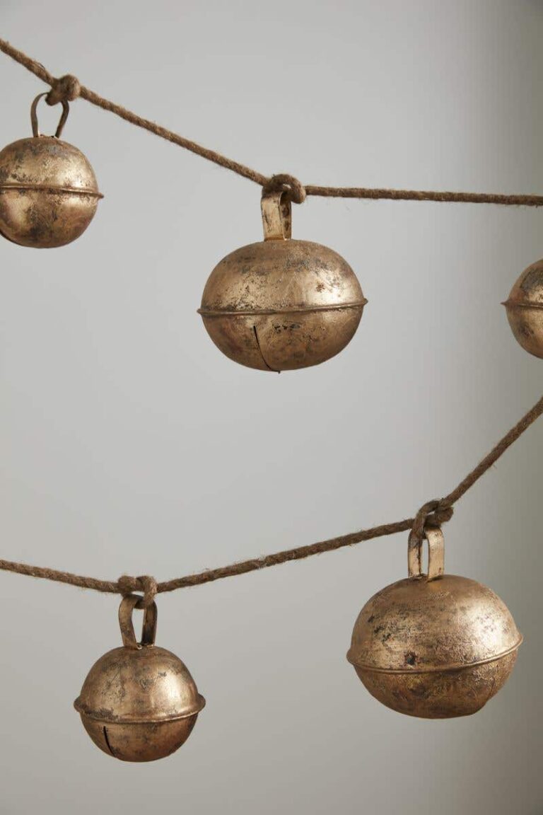 72" Grandeur Sleigh Bell Garland | The Gilded Thistle