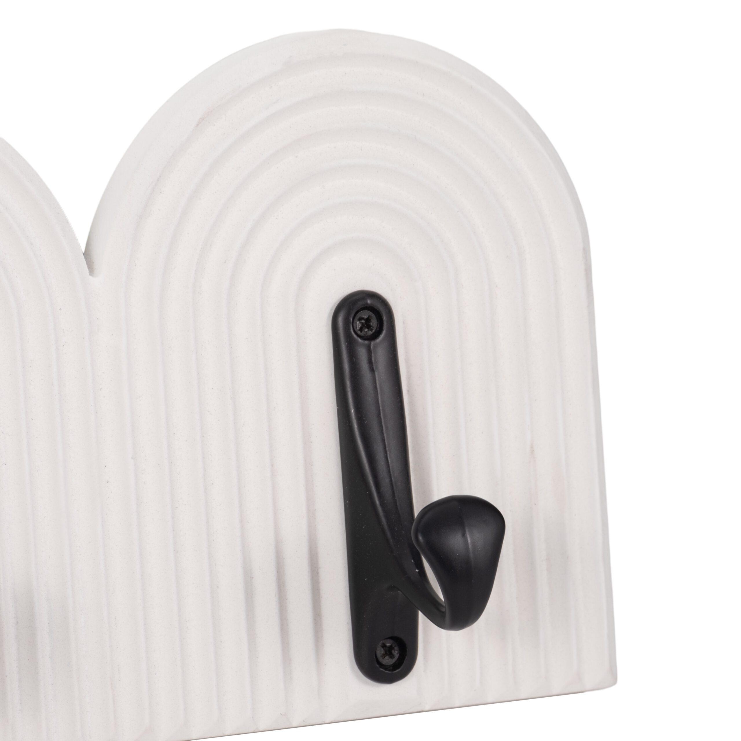 White Five-Wall Hooks | The Gilded Thistle