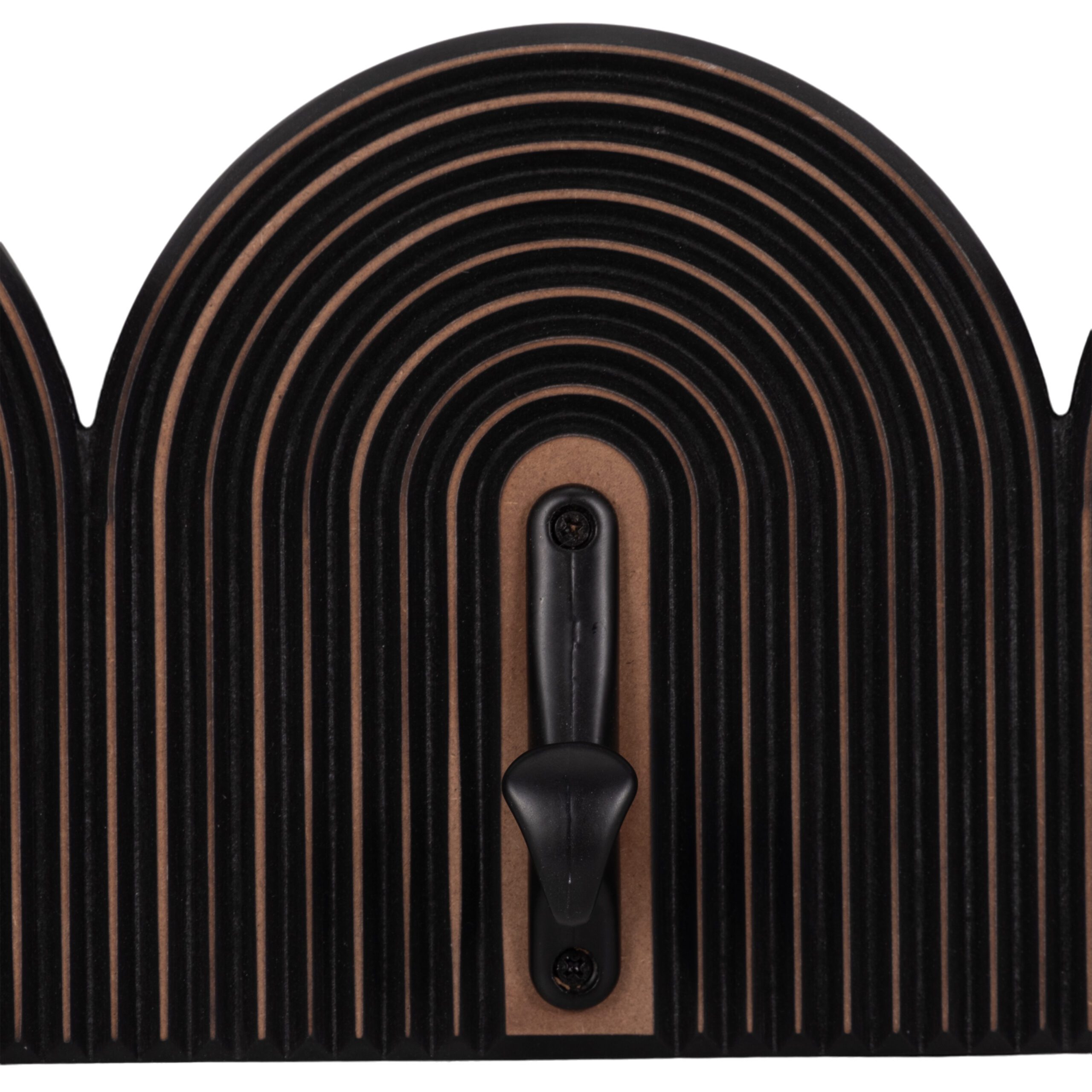 Black Three-Arch Wall Hooks | The Gilded Thistle