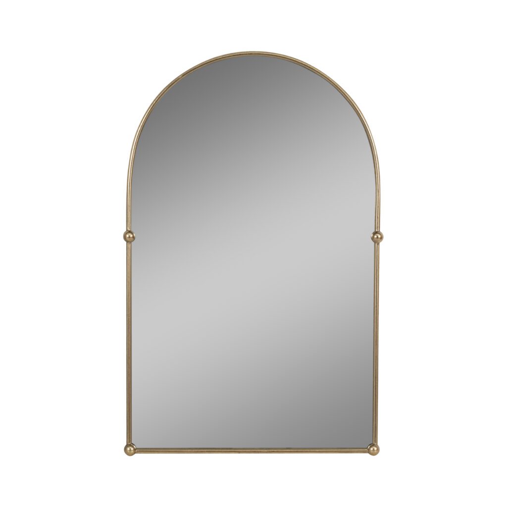 Gold Knob Arch Mirror | The Gilded Thistle