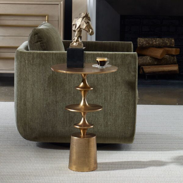 Uttermost Brass Flight Accent Table | The Gilded Thistle